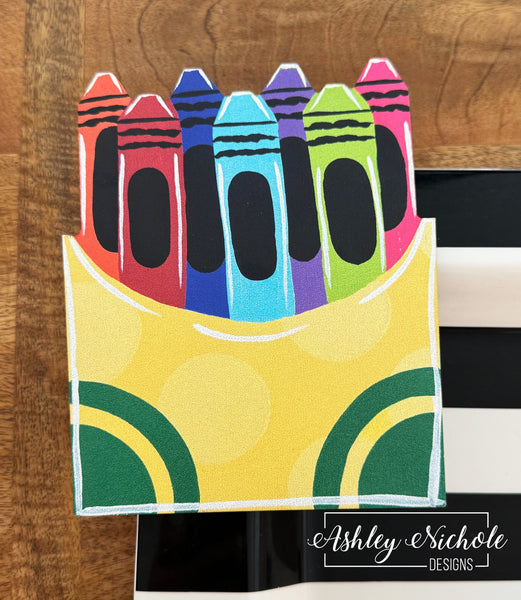 Crayon Box - Mini Piece (Magnet/Velcro) – AshleyNichole Designs