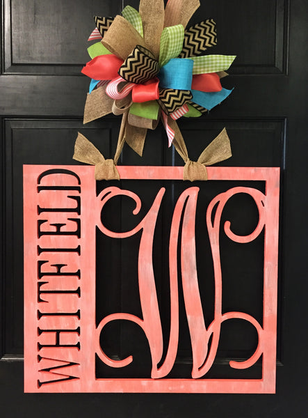 24" Vertical Name Monogram Door Hanger – AshleyNichole Designs