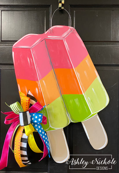 Popsicle Door Hanger - Sherbet - (UV Printed)