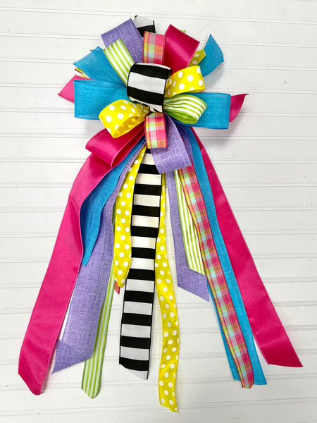 Spring-Bow - XL-Large Streamer-You choose colors!! – AshleyNichole Designs