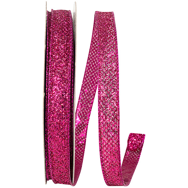 Fuchsia Glitter Wired Ribbon - 5/8" x 25yds – AshleyNichole Designs