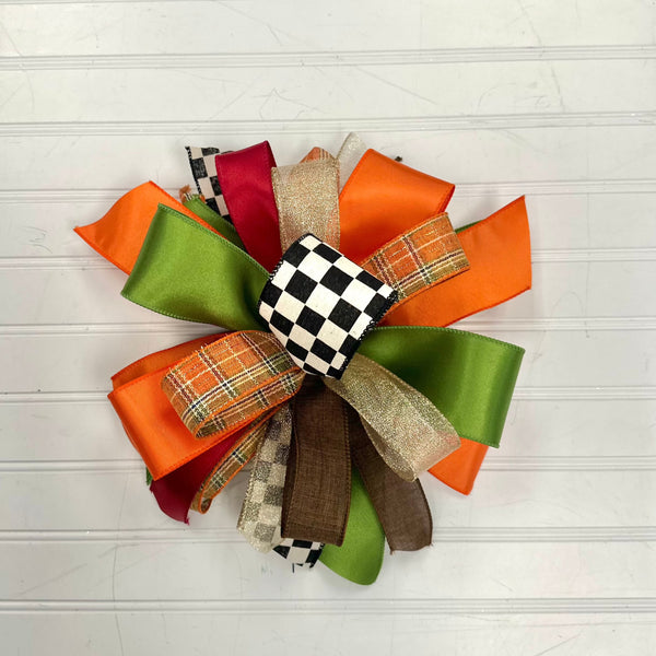 Fall-Bow-Medium Puff - Elegant Fall – AshleyNichole Designs