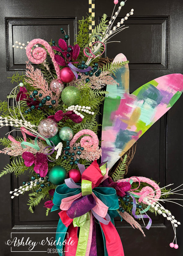 Artsy Heart Valentines Wreath