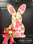 Wildflower Garden Bunny - Door Hanger (UV Printed)