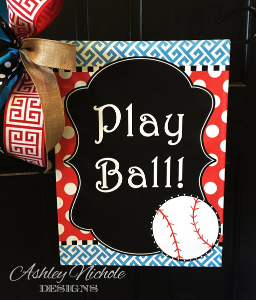 Baseball - Vinyl Garden Flag