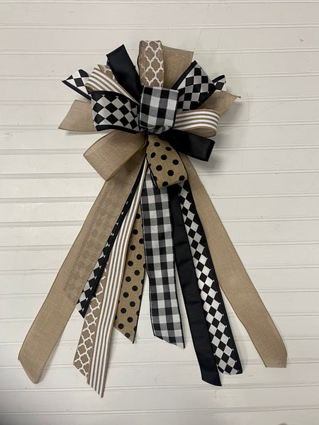 Neutral Bow-Large Streamer – AshleyNichole Designs